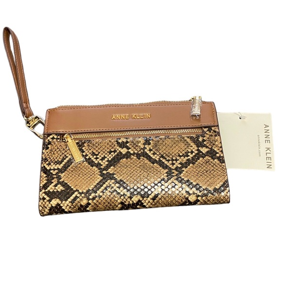 Anne Klein | Bags | Nwt Anne Klein Snake Trim Wristlet | Poshmark